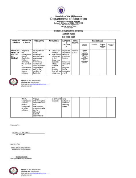 Sgc Action Plan Advocacy Plan Feb Pdf Cognitive Science Cognition