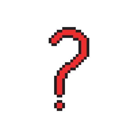 Question Mark Icon Pixel Art Design 12667365 Vector Art At Vecteezy