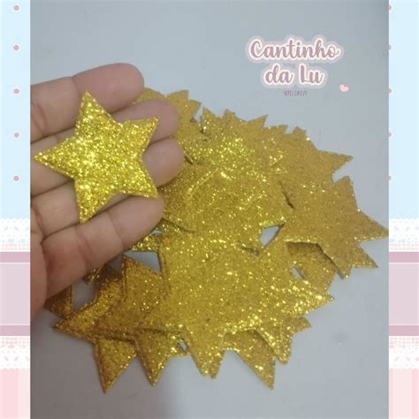 Estrela Dourada Em Eva Elo7 Produtos Especiais