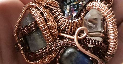 Wrap I Just Did For Funsies Amethyst Emerald Electroplated Quartz Lapis Blue Quartz And