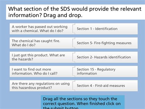 What Section Of The Sds Would Provide The Studyx