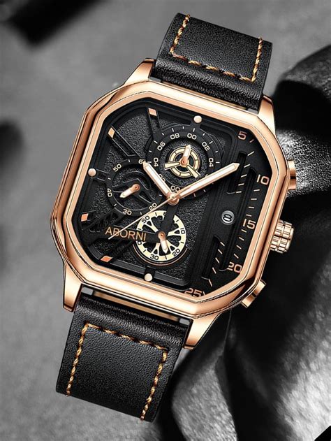 Hombres Reloj Cuarzo En Forma Geométrica Watches For Men Mens Watches Luxury Quartz Watch