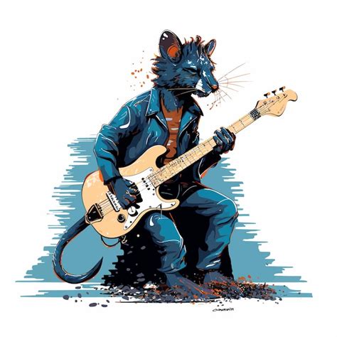 Premium Vector Blue Rat