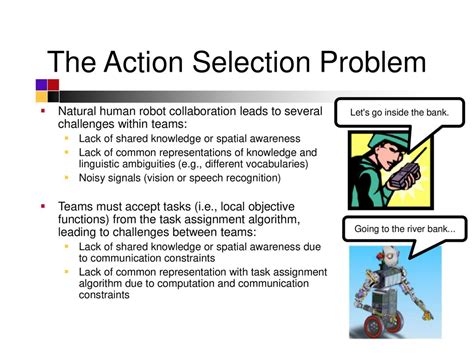 thrust ic action selection in joint human robot teams ppt download