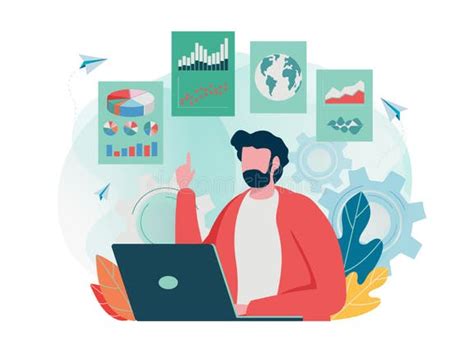 Data Analysis Cartoon Stock Illustrations 54529 Data Analysis