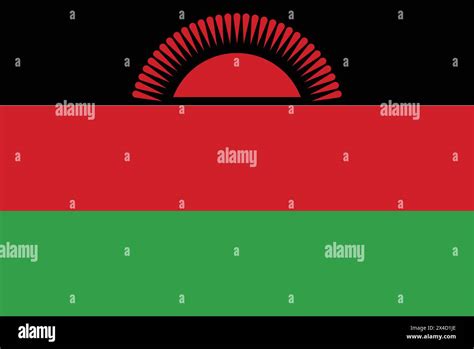 National Flag Of Malawi Malawi Sign Malawi Flag Stock Vector Image And Art Alamy