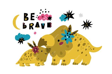 Leuke Dino Familie Dinosaurus Moeder En Kind Kinderen En Ouders Houden Van Komische Oude