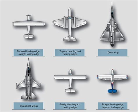 The Various Types Of Wings Of The Aircraft Aviation Aerospace
