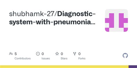 GitHub Shubhamk 27 Diagnostic System With Pneumonia Detection