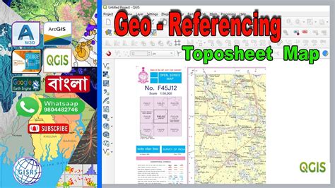 Georeferencing Topographical Map In Qgis Georeferencing Toposheet In Qgis Youtube