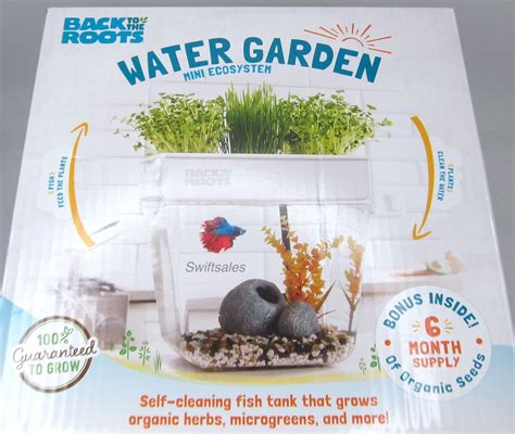 Back To The Roots Water Garden Duo Mini Aquaponic Hydroponic Ecosystem