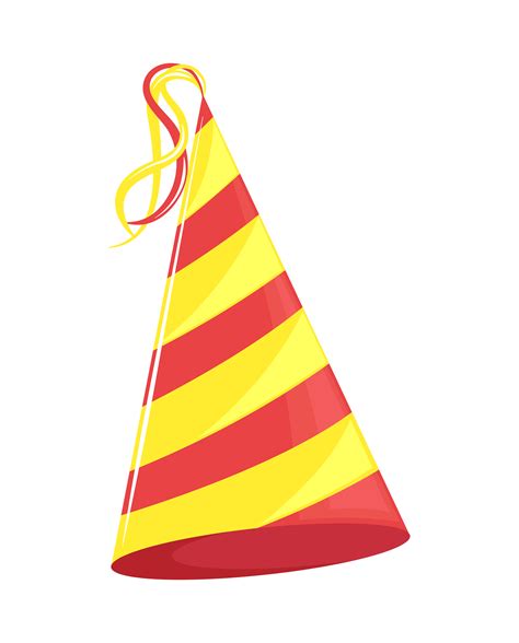 Party Hat Cartoon 6101899 Vector Art At Vecteezy