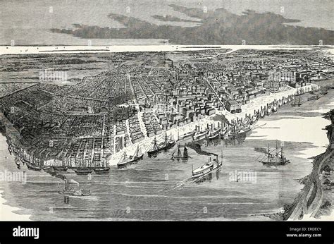 The City Of New Orleans Louisiana During The Usa Civil War Circa 1862