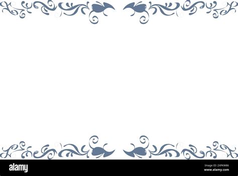Abstract Background With Elemental Blue Border Or Frame Perfect For
