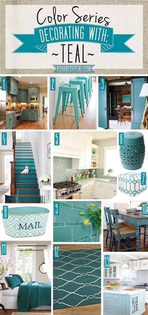 Color Series Decorating With Teal Teal Kitchen Decor Teal Kitchen Home