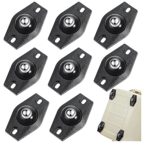 8 Pieces Self Adhesive Caster Wheels Mini Swivel Wheels 360 Degree