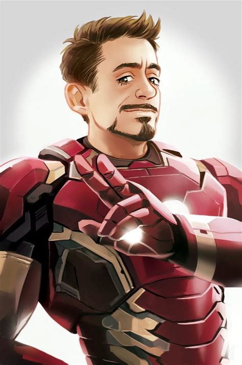 Mcu Iron Mantony Stark By Hallpen On Deviantart Iron Man Cartoon