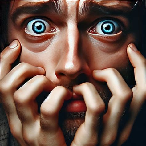 Premium Photo Scared Man Face