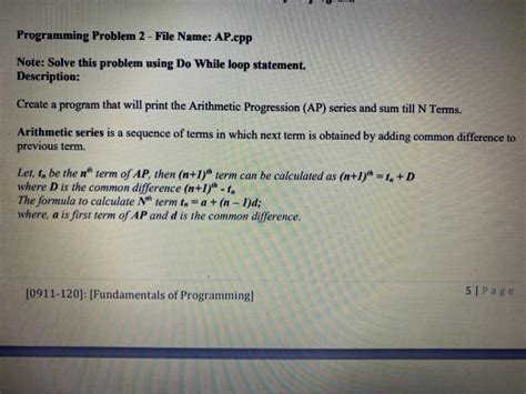 Solved Programming Problem 2 File Name Apcpp Note Solve