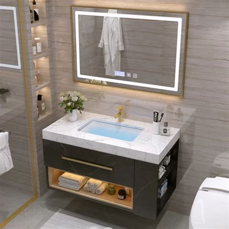 Wholesale Solid Wood Floating Bathroom Vanity
