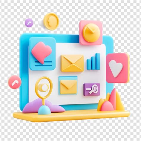 Une Interface Dapplication 3d Colorée Et Une Expérience Utilisateur