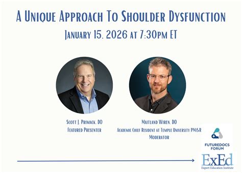 A Unique Approach To Shoulder Dysfunction Exed Institute