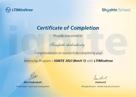 Sampriti Chakraborty On Linkedin Im Thrilled To Announce The Completion Of My Internship At