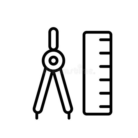 Drafting Compass Drawing Plan Design Circle Stock Illustrations 913