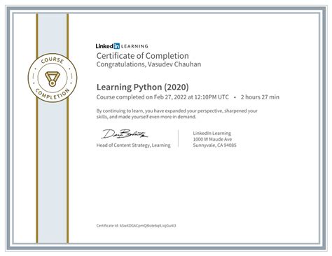 Just Finished The Course “learning Python 2020” By Joe Marini