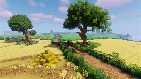 Here Are Some Cropfields With Custom Trees Built In Survival You Likey