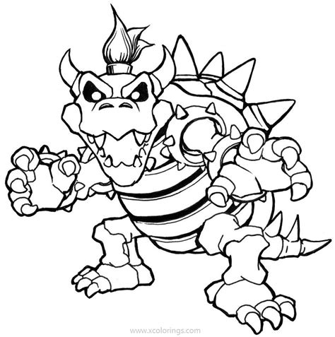 Bowser Koopalings Coloring Pages
