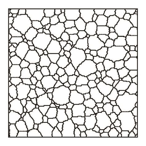 Simulated Grain Structure For 6 Min At A T 100°c B T 200°c