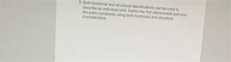 Solved Both Functional And Structural Classifications Can Be