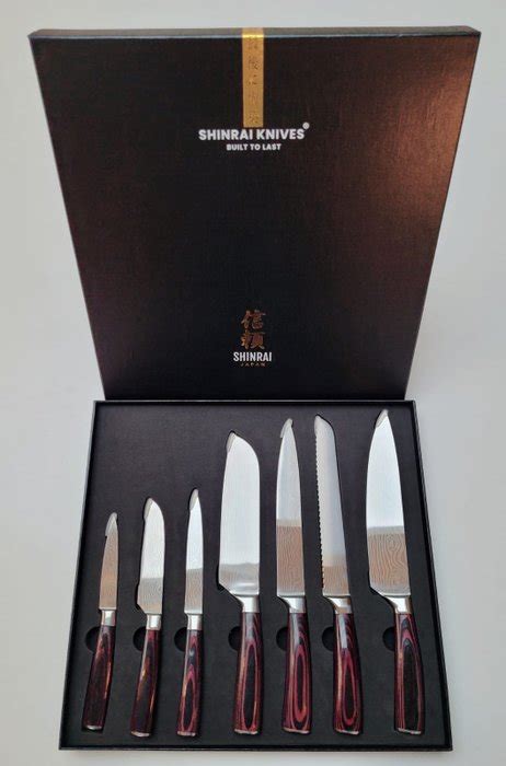 7 Piece Professional Knife Set Shinrai Online Veiling Catawiki