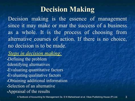 Decision Marking For Successful Business Pdf Business Accounting