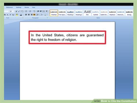 3 Ways To Cite The Constitution Wikihow