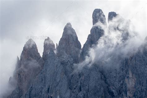 Panorama Of The Odle Dolomites From Malga Dusler Val Di Funes Italy
