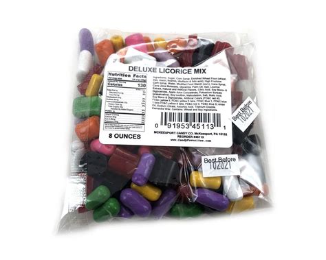 Hand Packed Deluxe Licorice Mix 8 Oz Bags 6 Box Candy Favorites