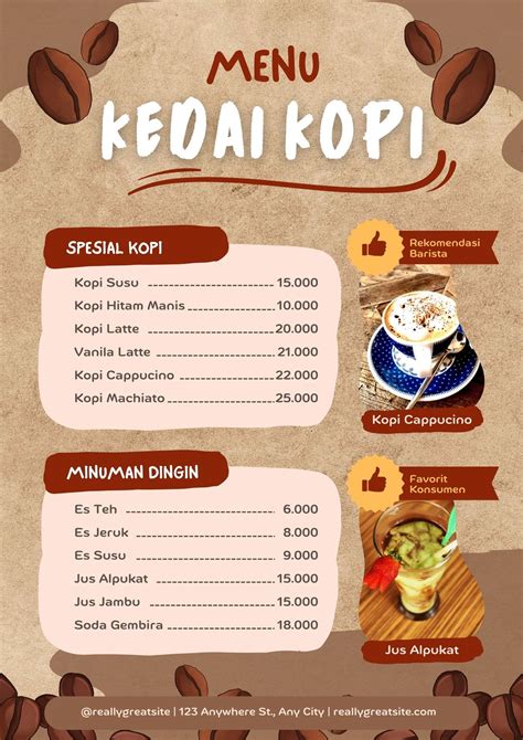 Contoh Menu Kedai Makan Racun Shopee Promo Indonesia