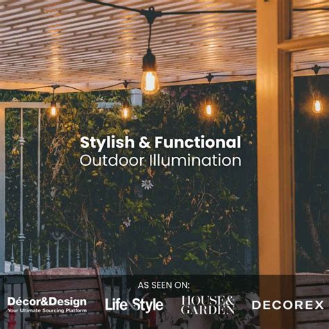 Premium Outdoor Bulb String Lights Magical Ambience