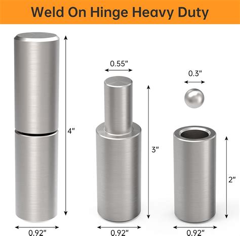 Weldable Barrel Hinges 4” 4⅛ X 1 Inch Heavy Qatar Ubuy