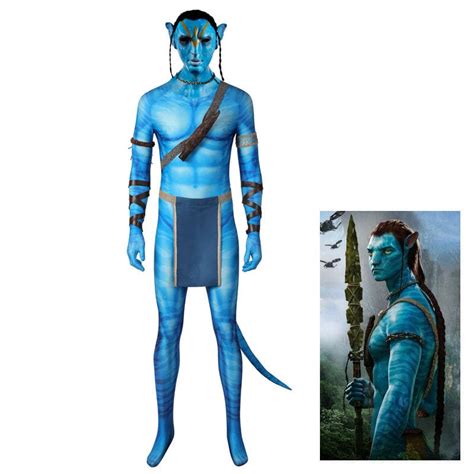 Movie Avatar 2 The Way Of Water Jake Sully Cosplay Costume Cosplay