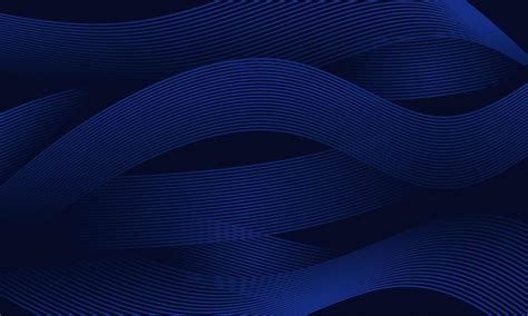 Blue Wavy Lines Abstract Background
