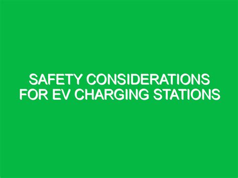 Electrical Vehicle Ev Safety Safety Notes