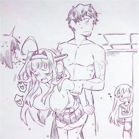 Rule 34 1boy 3girls D Admiral Kantai Collection Ahoge Arm Grab