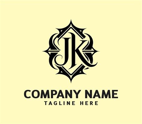 Jk Monogram Symbol Vectors And Illustrations For Free Download