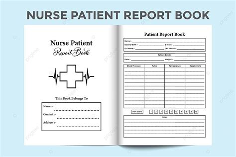 Medical Logbook With Patient And Medication Templates For Nurses Vector