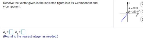 Solved Resolve The Vector Given In The Indicated Figure Into Chegg