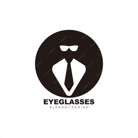 Premium Vector Eyeglass Silhouette Logo Design Vector