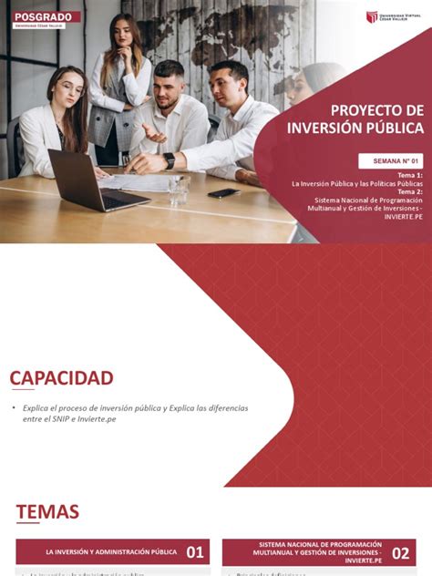 Proyectos De Inversion Publica S1 Pdf Administración Pública